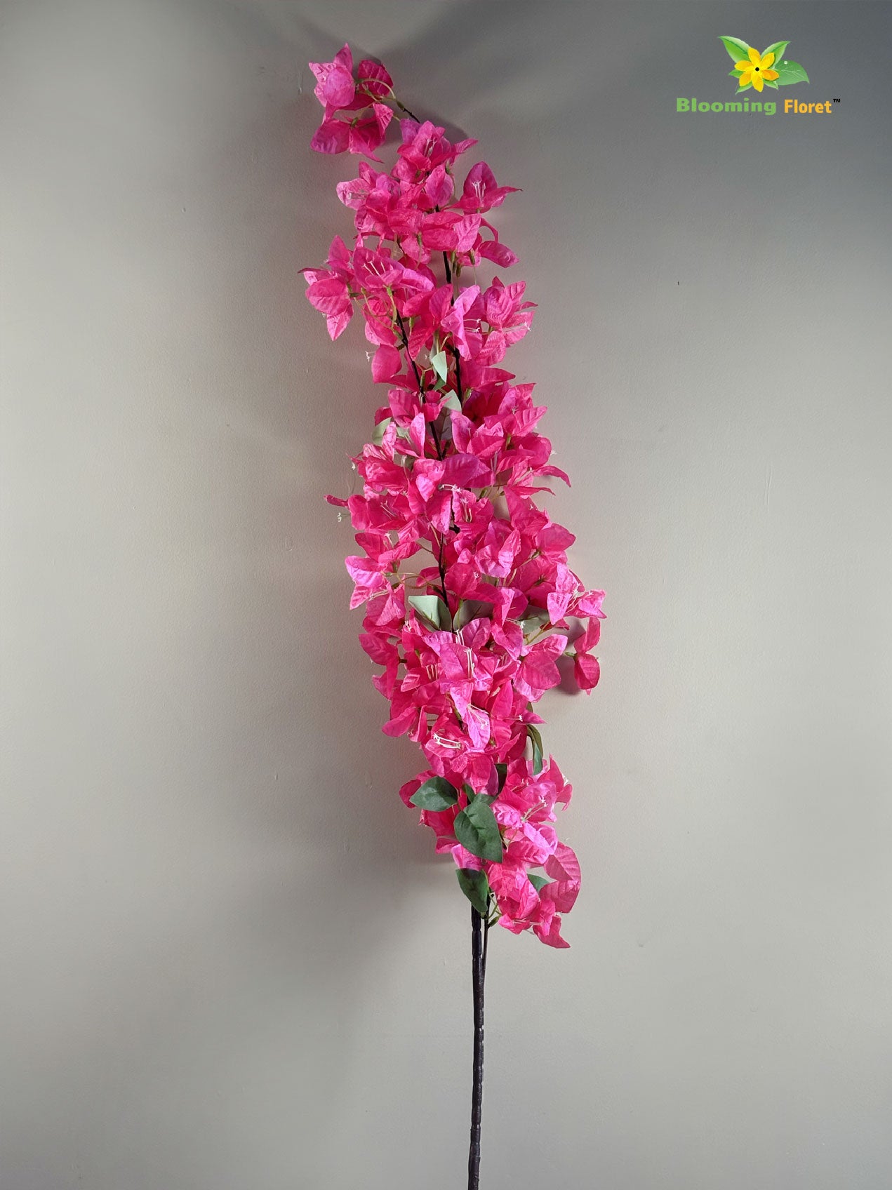 Artificial Bougainvillea Stick – 135 cm, Dark Pink – Blooming Floret